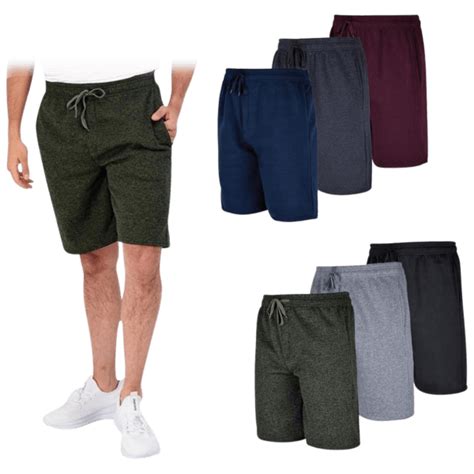Sidedeal 3 Pack Nextex Mens Fleece Lounge Shorts With Pockets