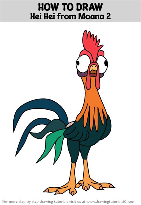 How To Draw Hei Hei From Moana 2 Moana Sketches Disney Moana Art Moana Drawing