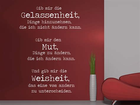 Wandtattoo Gib Mir Weisheit Bei Homestickerde