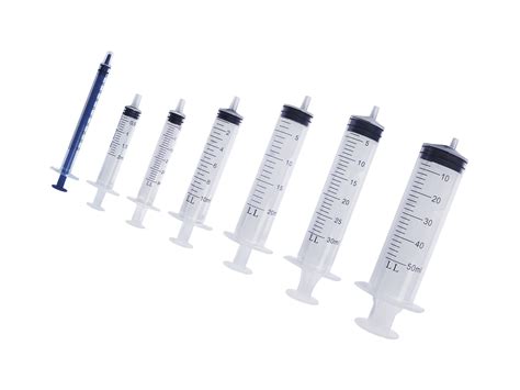 Disposable Medical 3 Parts Syringe With Or Without Needle Luer Lock Or