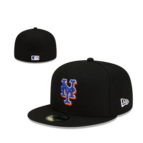 現貨 Mlb 帽子 全封棒球帽 紐約大都會隊 嘻哈帽 球帽 滑板帽 不可調整 板帽 防晒帽 潮帽 平沿帽 男女通用防晒 蝦皮購物