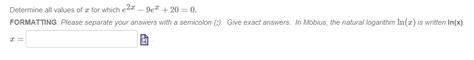 Solved Determine All Values Of X ﻿for Which