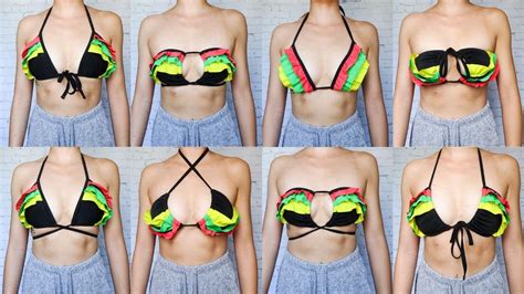 8 Different Ways To Wear A Bikini Top Youtube