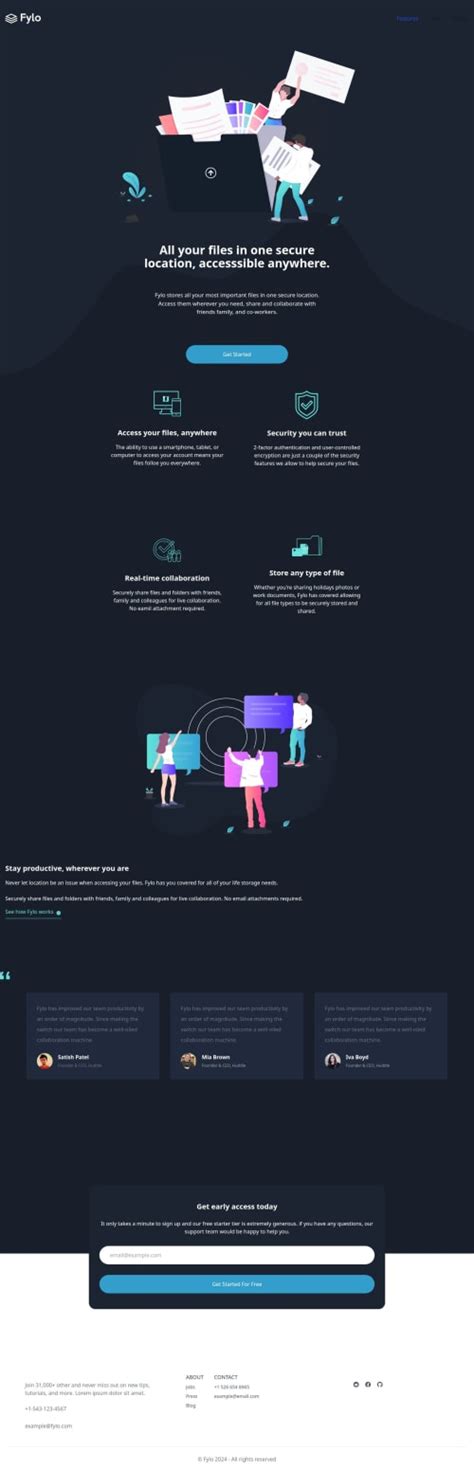 Frontend Mentor Responsive Landing Page Using Html Tailwind And