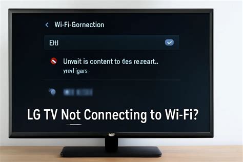 Lg Tv Not Connecting To Wifi Easy Fixes That Work