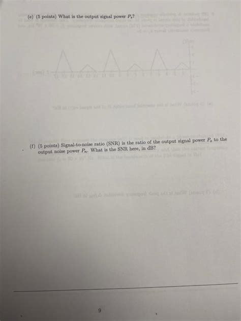 e 5 points what is the output signal power ps