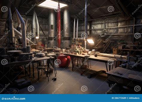 Engineers Tools For Reusable Rocket Inspection Stock Illustration