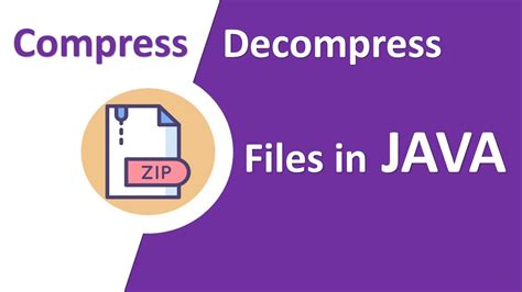 How to compress/decompress files in ZIP in Java - YouTube