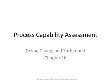 PPT Process Capability Assessment PowerPoint Presentation Free Download ID 3279190