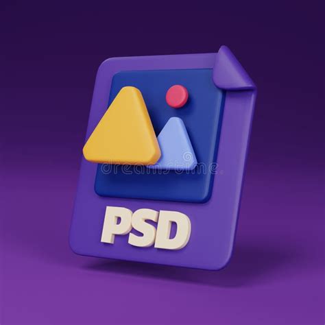 3d Icon Graphic Design With Psd File Icon 3d Render Stock Illustration Illustration Of
