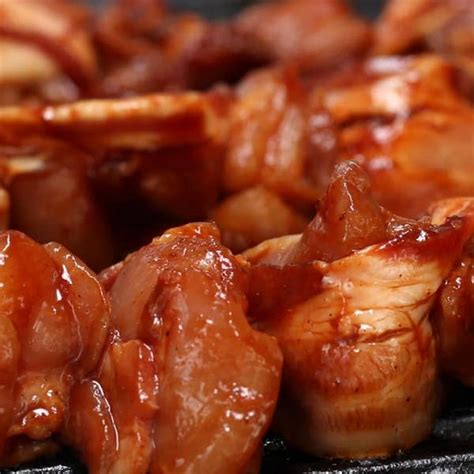 Bbq Chicken Bacon Skewers Recipe By Tasty