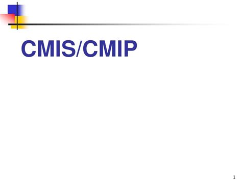 Ppt Cmis Cmip Powerpoint Presentation Free Download Id 4524527