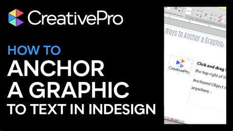 How To Anchor A Graphic To Text In InDesign CreativePro Network