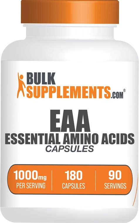 Bulksupplementscom Essential Amino Acids Capsules Eaa