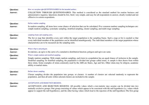 Questionnaires Statistics Solved Assignments Docsity