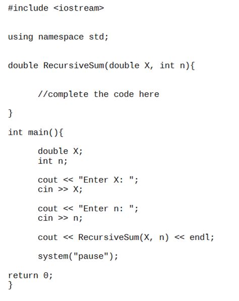 Solved Consider The Summation That Is Computed For X And N