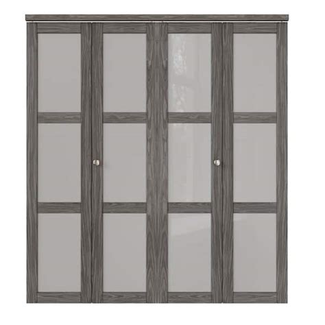 Ark Design 72 In X 80 In 3 Lite Tempered Frosted Glass Solid Core