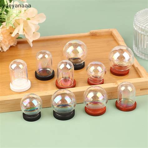 Yueyanaaa Dollhouse Glass Ball ชุดเครื่องประดับ Diy วัสดุของเล่นขนาดเล็ก Handmade ไม้ Miniature