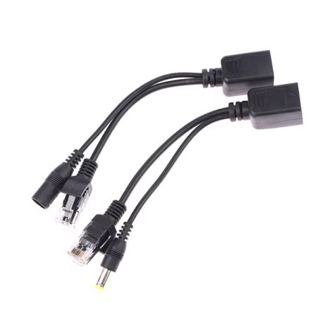 Poe Cable Passive Power Over Ethernet Adapter Cable Poe Splitter Rj45