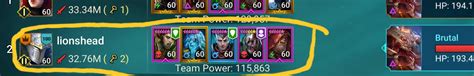 This Is My Current Cb Team And I Do 16m Average A Key On Brutal With