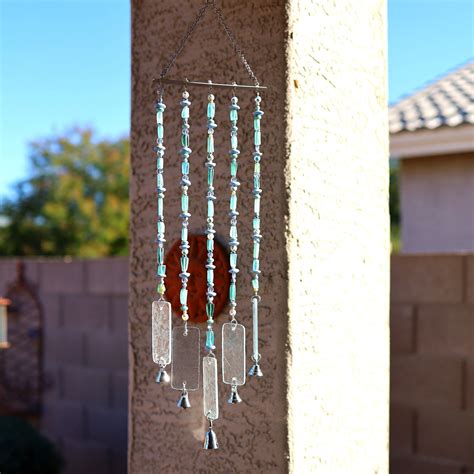 Glass Wind Chime Unique Wind Chime Garden Art Backyard Decor Wind
