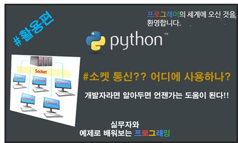 27소켓통신 어디에 쓰나 파이썬 무료 강의