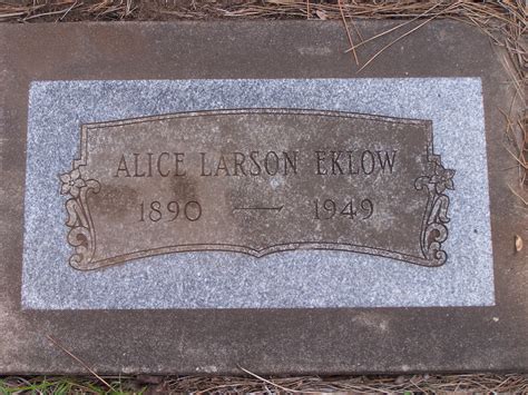 Alice Mary Collison Eklow 1890 1949 Mémorial Find A Grave