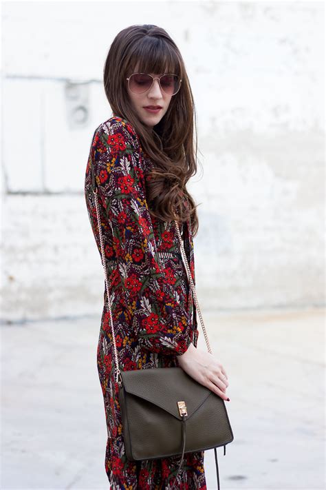 A Fall Floral Midi Dress Jeans And A Teacup