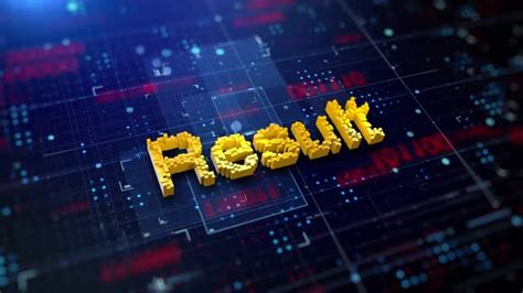 pixelated word result backgrounds motion graphics ft pixels and voxel envato