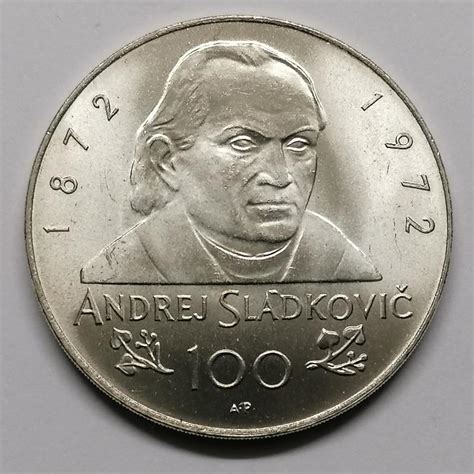 Stříbrná Medaile Andrej Sládkovič 1972 Aukro