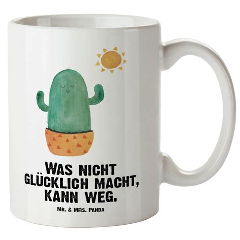 Mr And Mrs Panda Tasse Kaktus Sonne Weiß Geschenk Xl Tasse