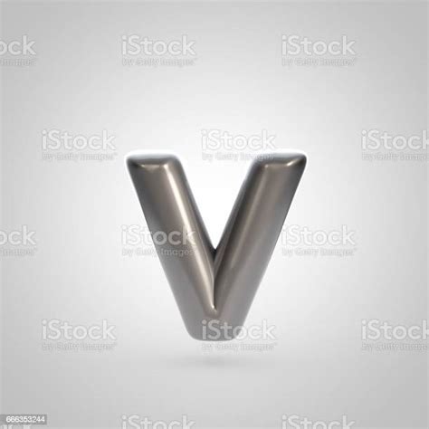메탈 릭 페인트 실버 문자 V 소문자 0명에 대한 스톡 벡터 아트 및 기타 이미지 0명 3차원 형태 공기 주입 Istock