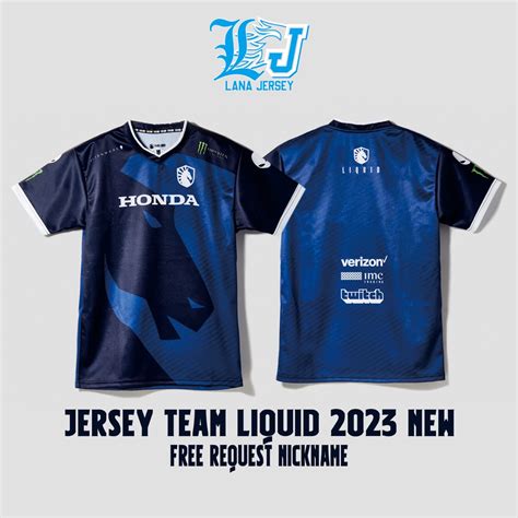 Jual JERSEY Gaming Team Liquid New 2023 Dota 2 Free Nickname Shopee