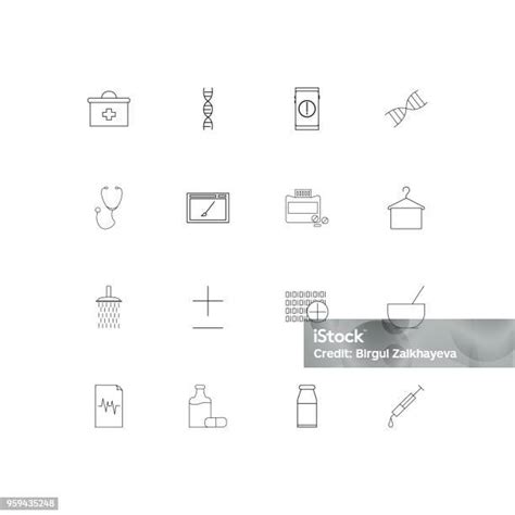 의료 및 의료 선형 얇은 아이콘 설정합니다 간단한 벡터 아이콘 설명 0명에 대한 스톡 벡터 아트 및 기타 이미지 0명 건강관리와 의술 구급 상자 Istock