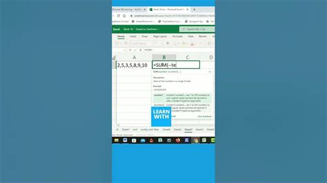 sum with textsplit function shortsvideo shorts excel short youtube