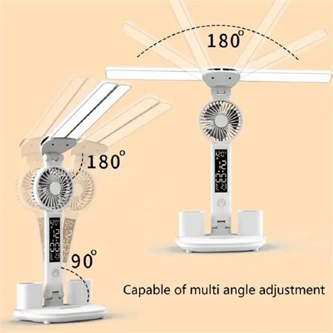 Versatile Led Desk Lamp With Digital Date Temperature Display
