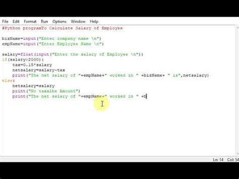 Python Program To Calculate Salary Of Employee YouTube