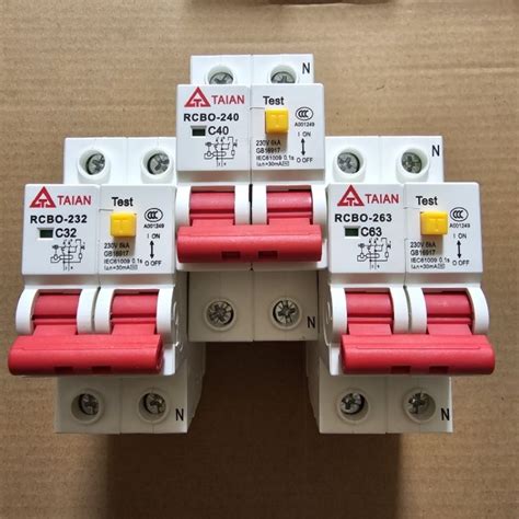 Átomat CẦu Dao Cb ChỐng GiẬt 3 ChỨc NĂng Rcbo 2p 2 CỰc 32a 40a 63a
