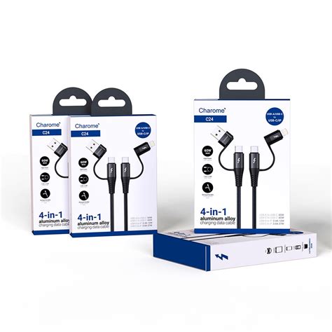 C24 Usb C Usb A Lighting 60w Hybrid Aluminum Alloy Nylon Cable