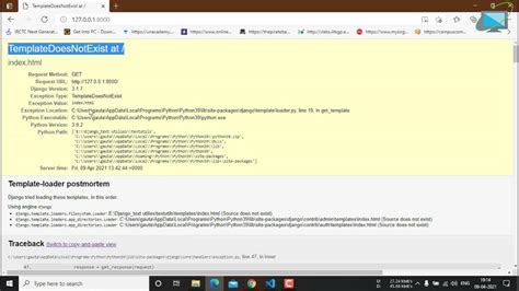 How To Fix Django Templatedoesnotexists How To Solve Youtube
