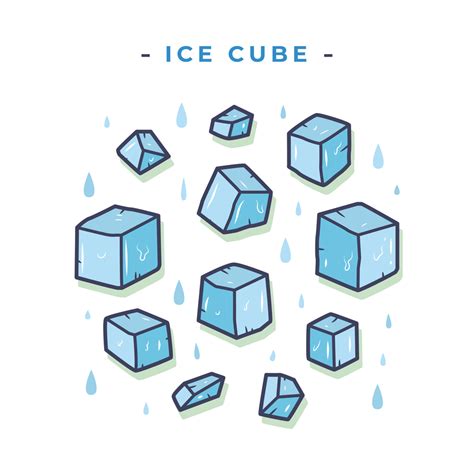 Ice Cube Vector Vector Art At Vecteezy