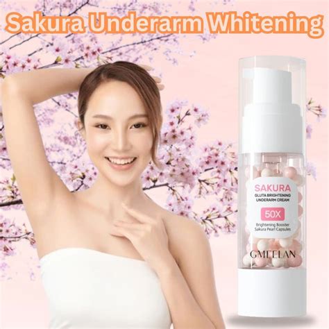 ORIGINAL Sakura Gluta Brightening Underarm Cream 50x Brightening