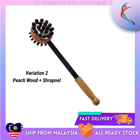 【ready Stock】wooden Massage Hammer Back Head Knock Massage Stick 按摩锤