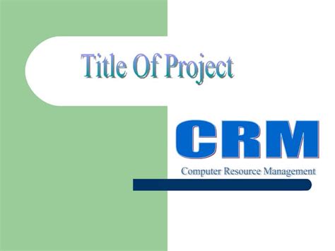computer resource management ppt