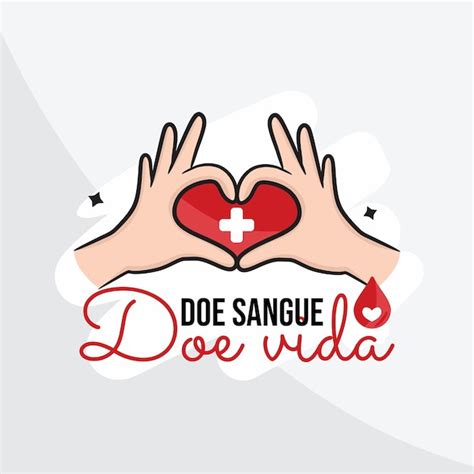Banner Para Campanha De Doação De Sangue Em Português Escrito Dê Sangue