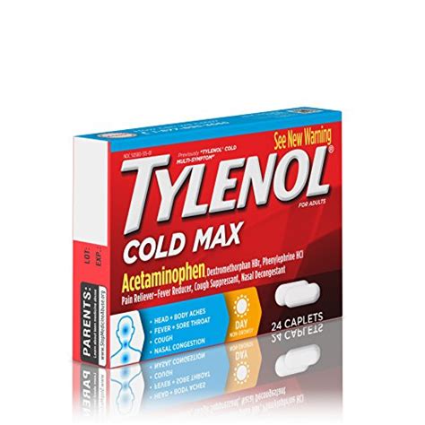 Tylenol Cold Multi Symptom Non Drowsy Day Cold Max Relief 24 Caplets
