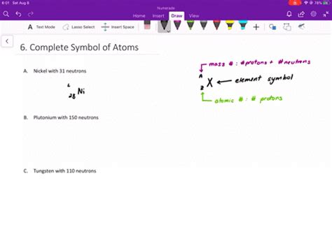 SOLVED Give The Complete Symbol Left A Z X Right Including Atomic Number And Mass Number