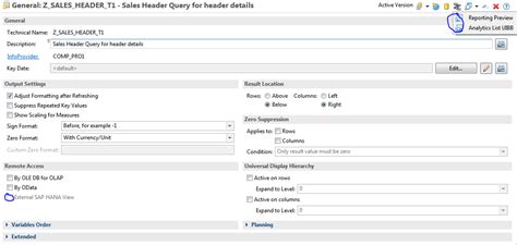 Eclipse Based Query Modeling In Bw4hana Step By St Sap Community