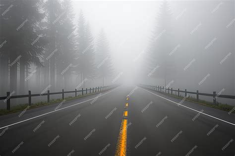 Premium Ai Image Long Country Road With White Lines Down The Centre