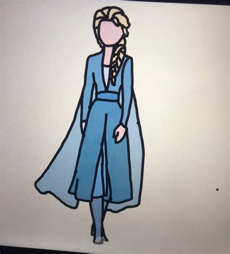 Tracing Elsa Disney Amino